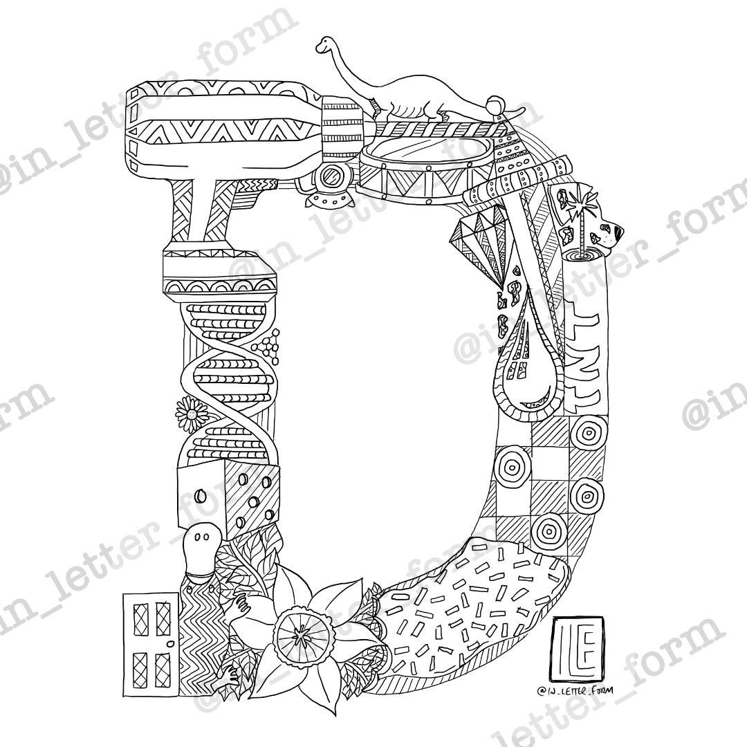 Alphabet Colouring Colouring In Letter Colouring Letter D D Words Print alphabet-colouring-colouring-in-letter-colouring-letter-d-d-words-print