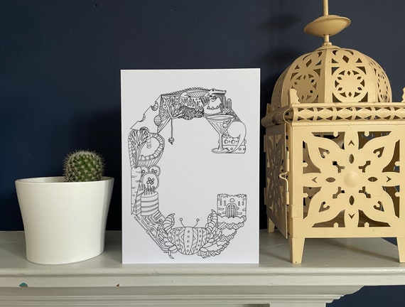 Alphabet Colouring Colouring in Letter Colouring - Etsy