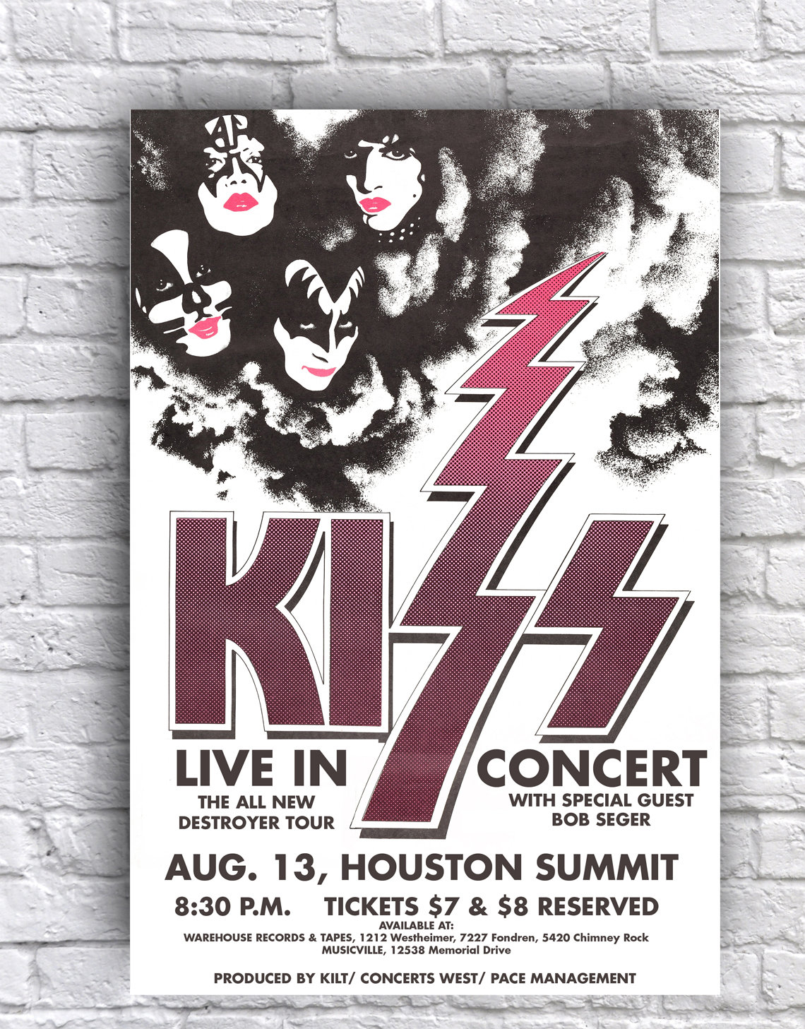 Kiss Destroyer Tour Poster