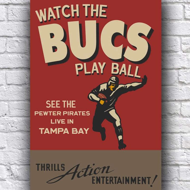 Buccaneers Poster - Etsy