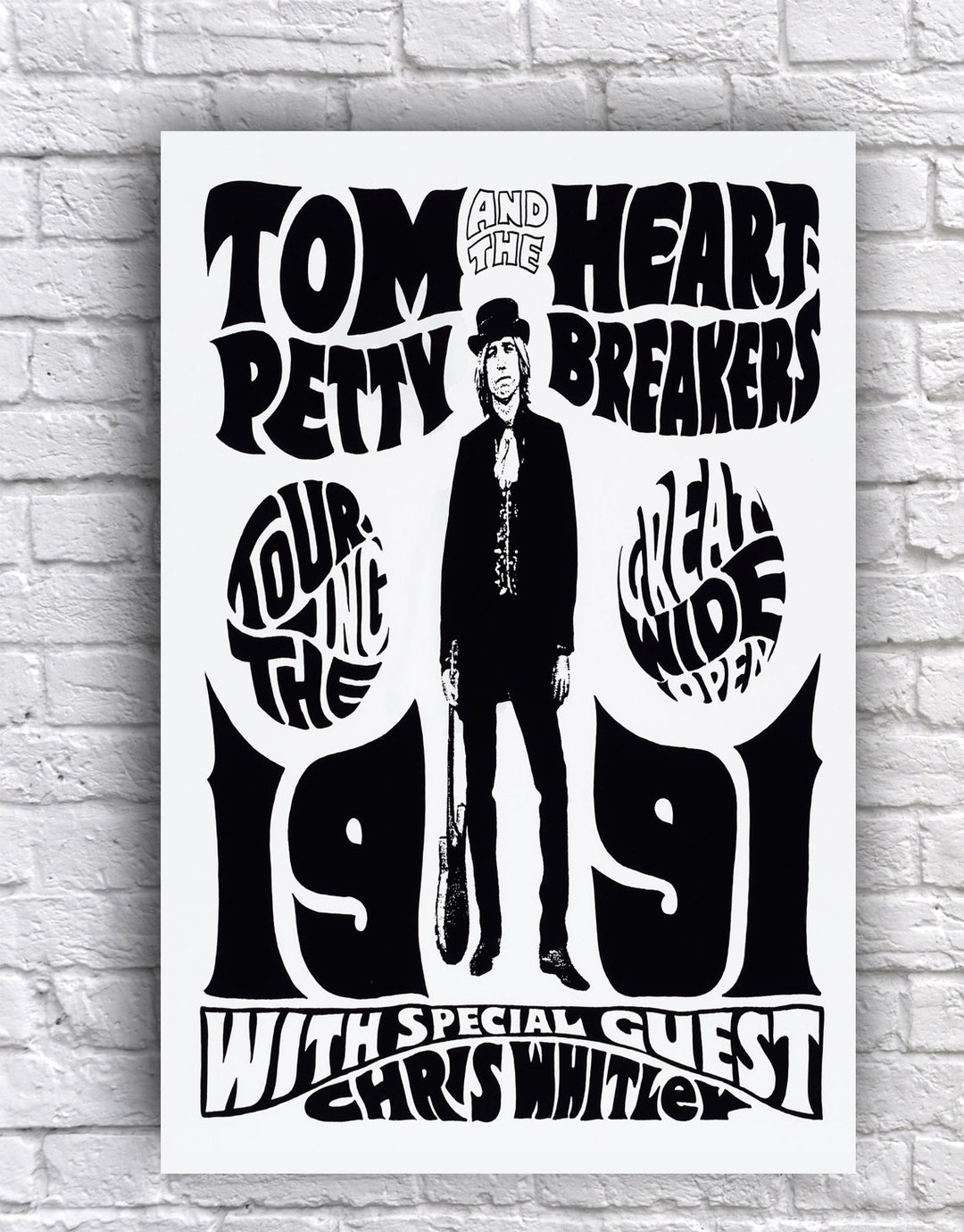 Tom Petty & the Heartbreakers 1991 Great Wide Open Tour 12 X 18 ...
