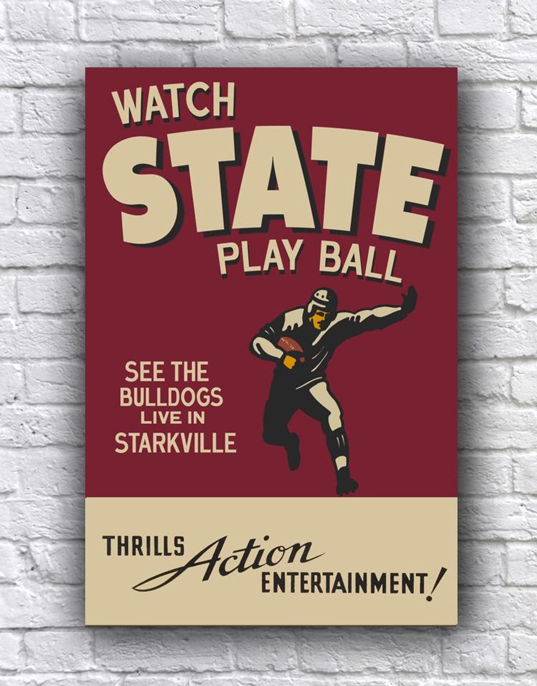 Mississippi State Bulldogs Football Live From Starkville Vintage ...