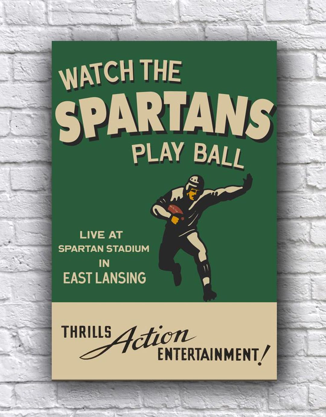 The Michigan State Spartans Football Live From East Lansing Vintage ...