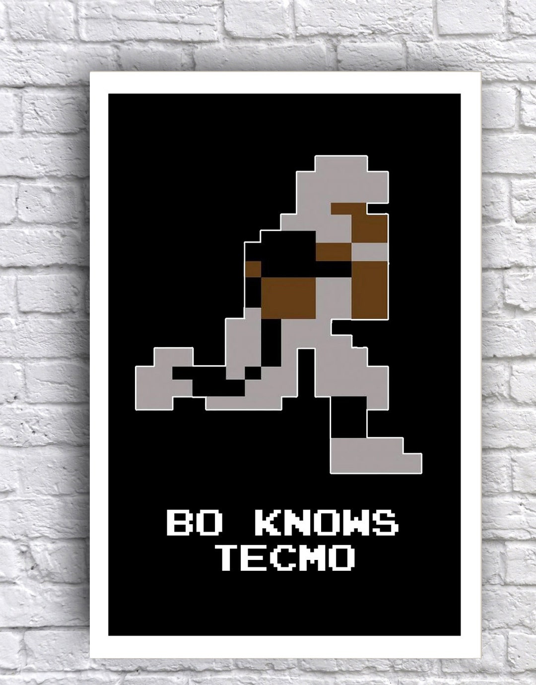 Bo Jackson Bo Knows Tecmo Bowl NES 12" X 18" Cardstock Poster Novelty ...