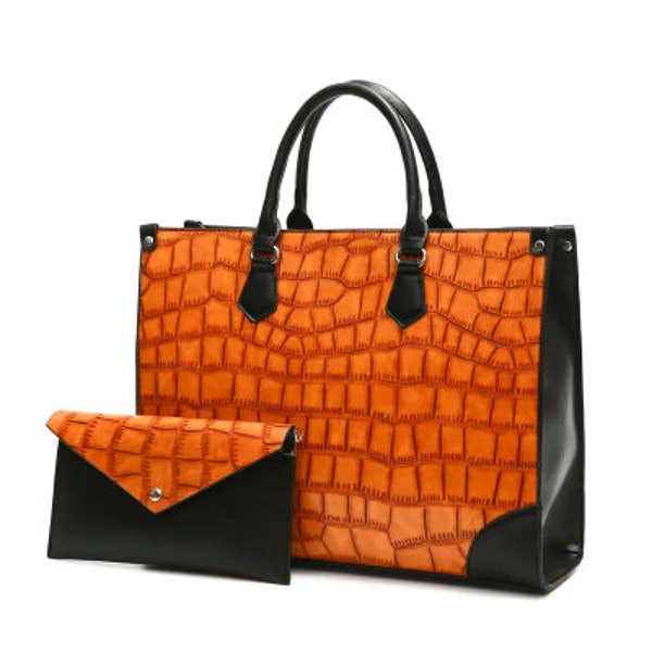 Color Block Handbag - Etsy