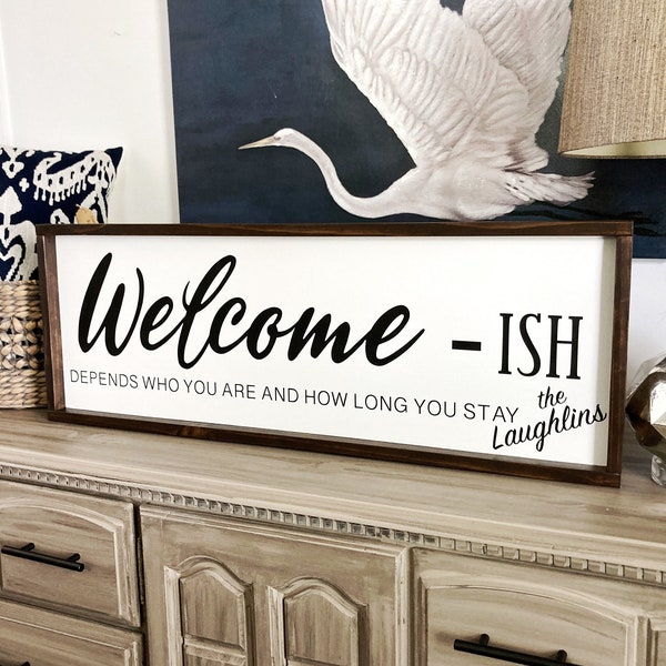 Funny Welcome Sign - Etsy