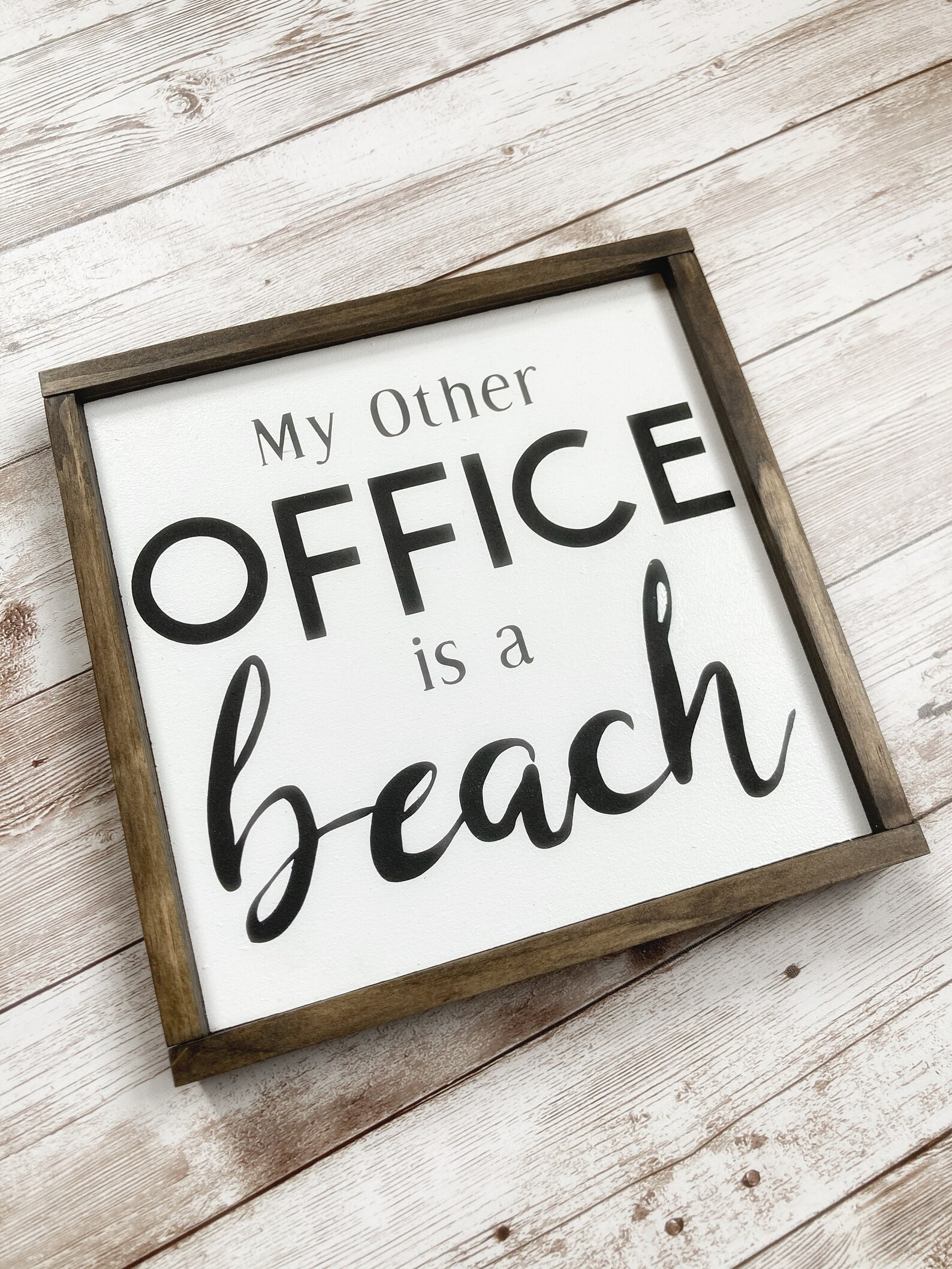 My Other Office is A Beach Sign for Your Desk, Wood Signs for a ...