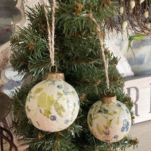 Sets of Blueberry Christmas Tree Decor, Farmhouse Christmas Ornaments ...