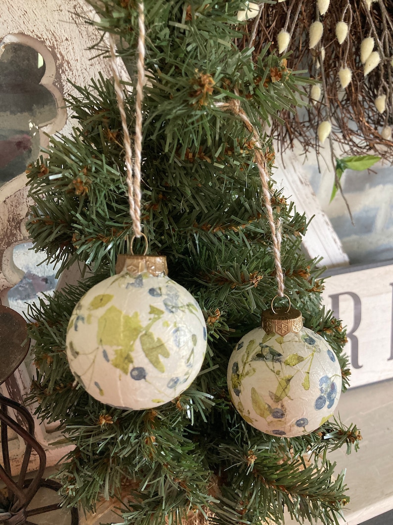 Sets of Blueberry Christmas Tree Decor Farmhouse Christmas - Etsy