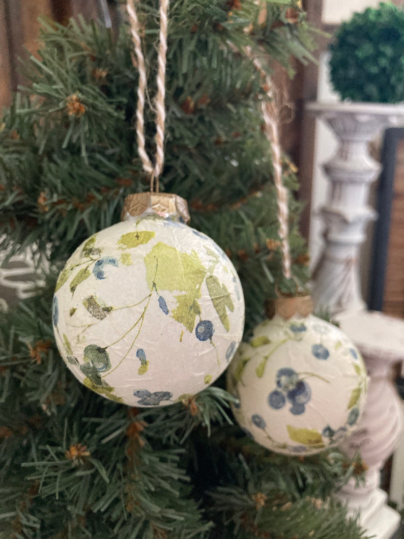 Sets of Blueberry Christmas Tree Decor Farmhouse Christmas - Etsy