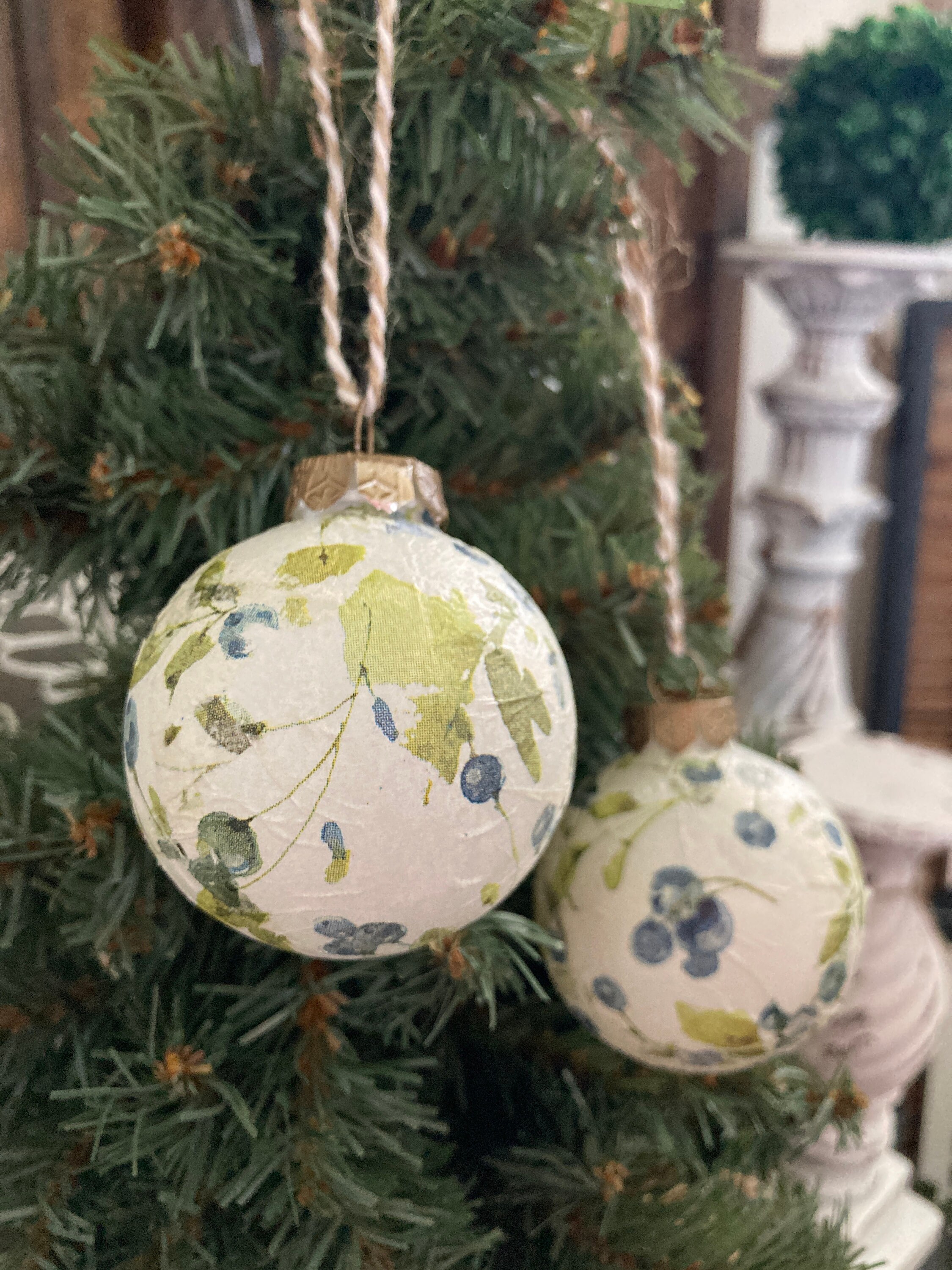 Sets of Blueberry Christmas Tree Decor, Farmhouse Christmas Ornaments ...