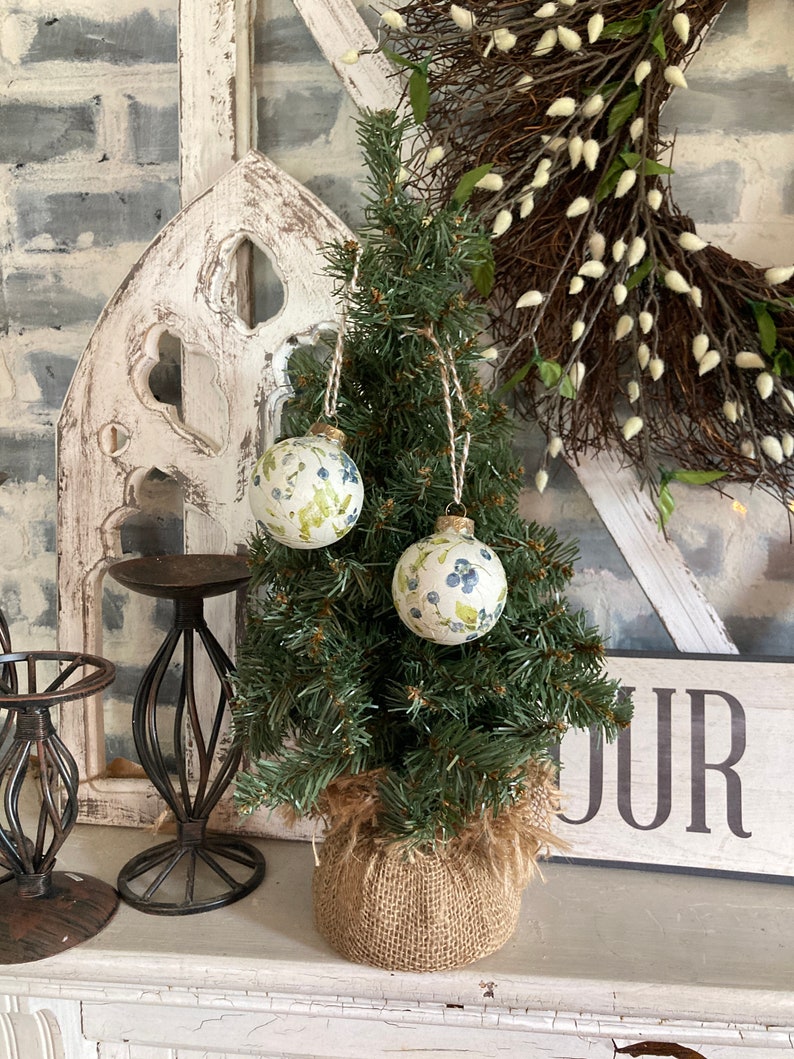 Sets of Blueberry Christmas Tree Decor Farmhouse Christmas - Etsy