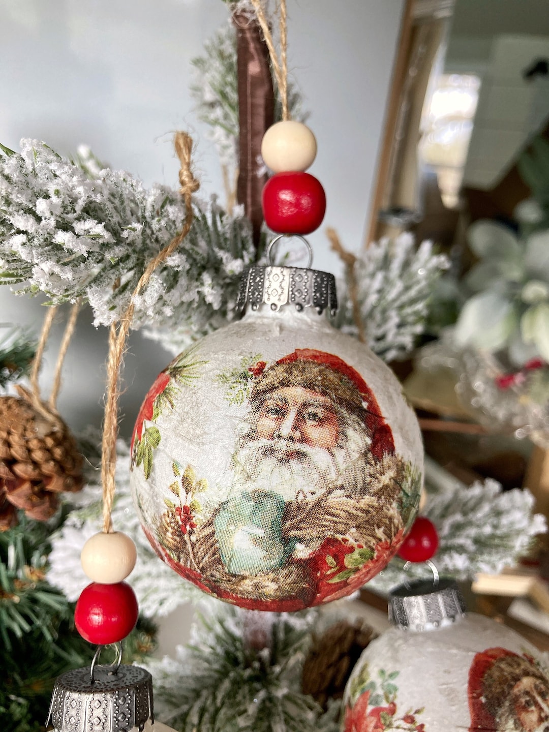 Sets of Saint Nicolas Handmade Christmas Ornaments, St Nick Christmas ...