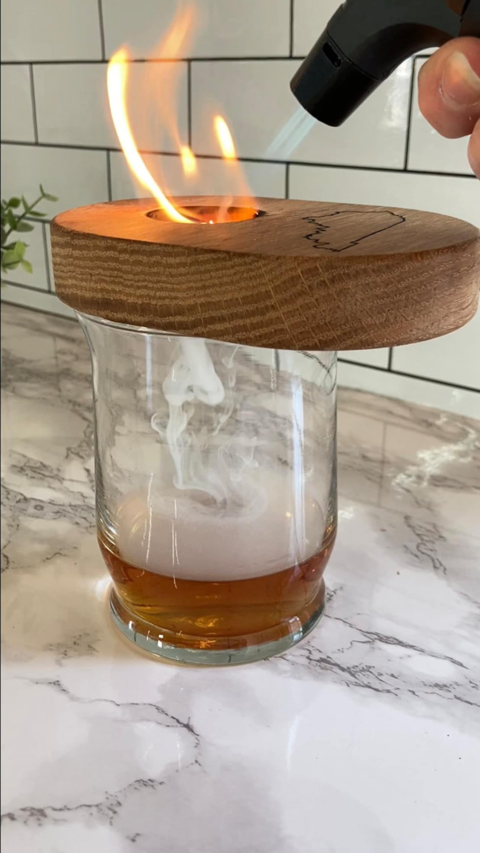 Cocktail Smoker Great for Whiskey or Bourbon, Handmade Drink Smoker for ...