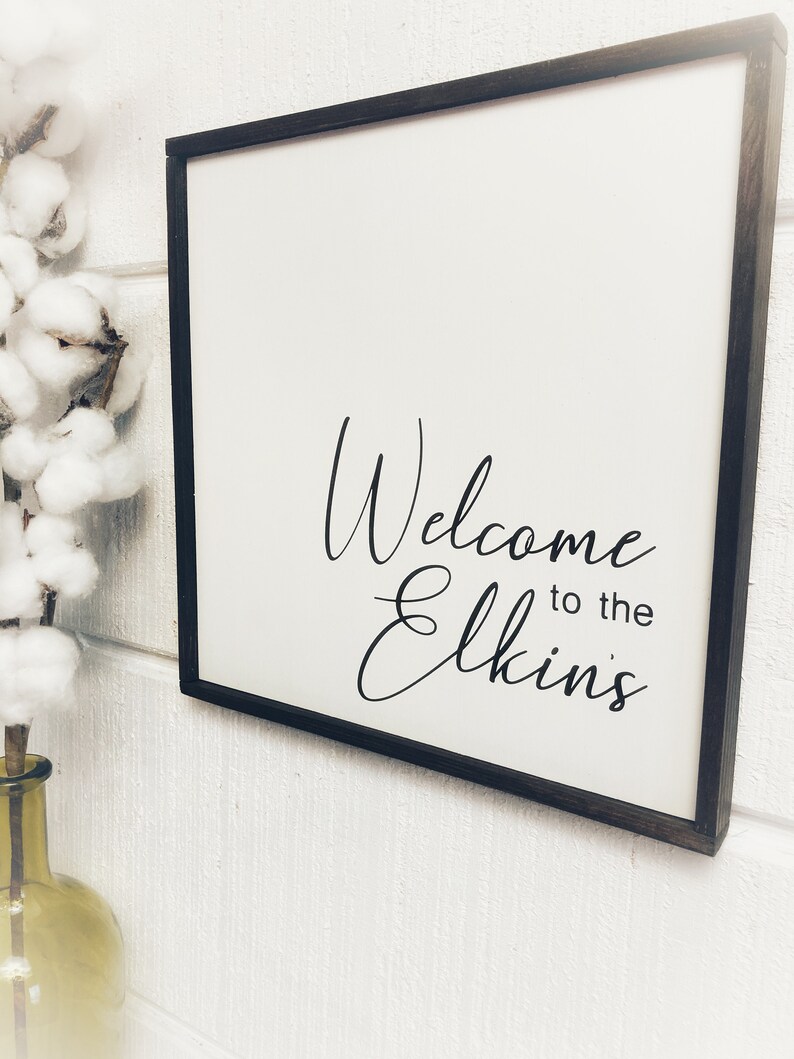 Customizable Welcome Sign Last Name Signs Custom - Etsy