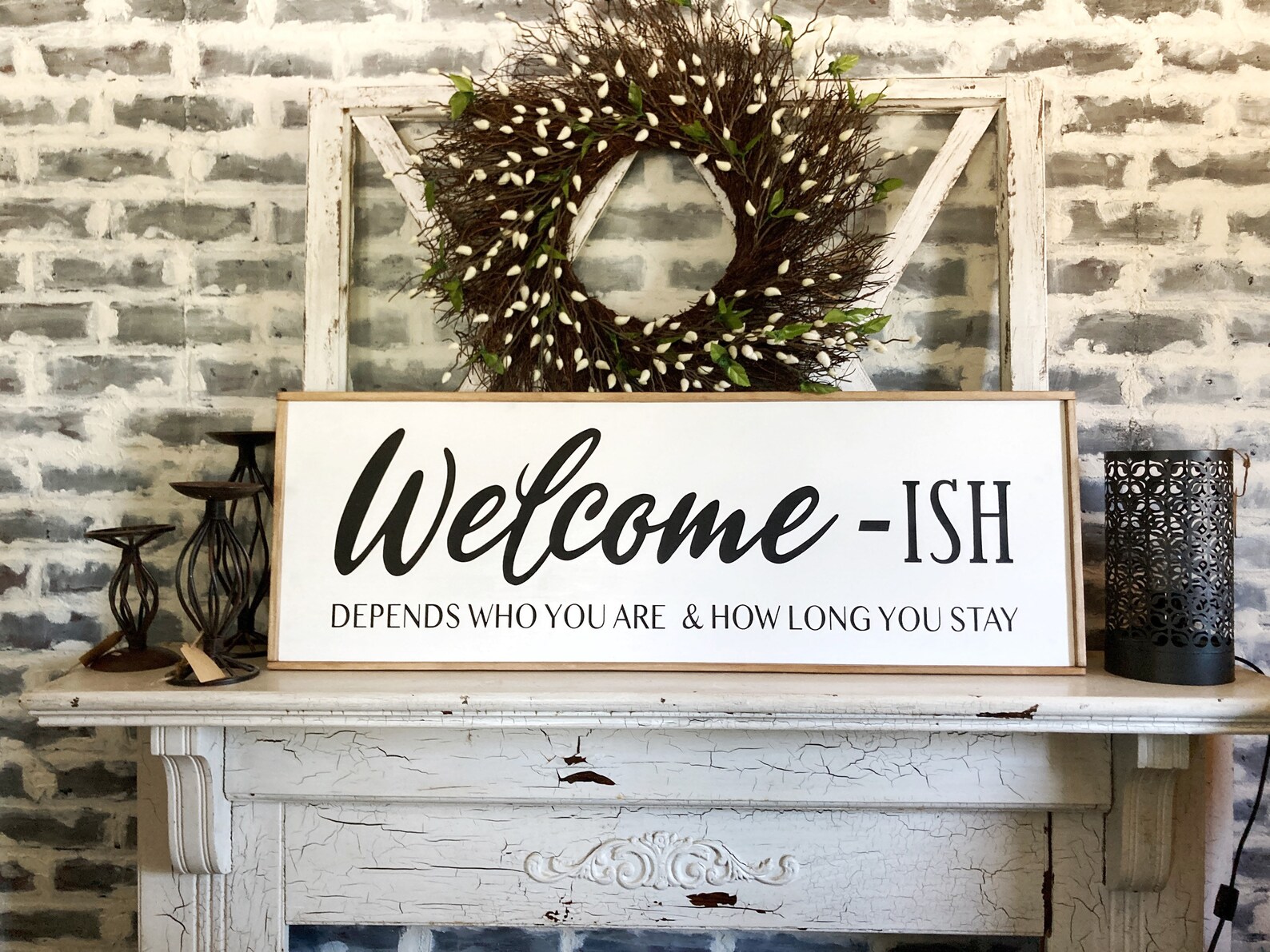 Custom Welcome-ish Sign With Family Name, Personalized Entryway Decor ...