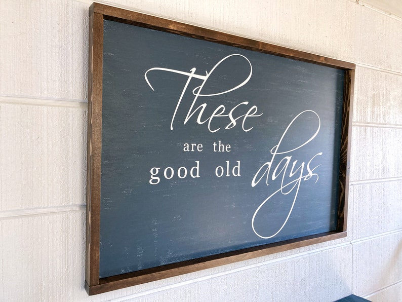 Extra Large Blue Distressed Farmhouse Wood Signs Navy These | Etsy
