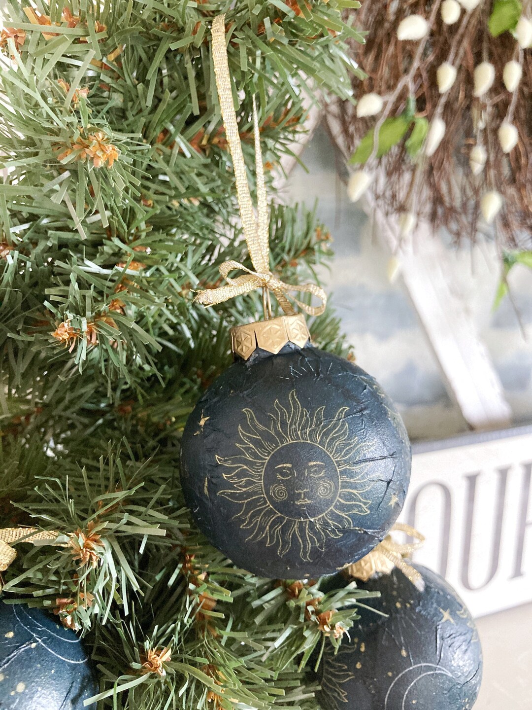 Sets of Celestial Christmas Ornaments Handmade, Unique Teacher Gifts ...