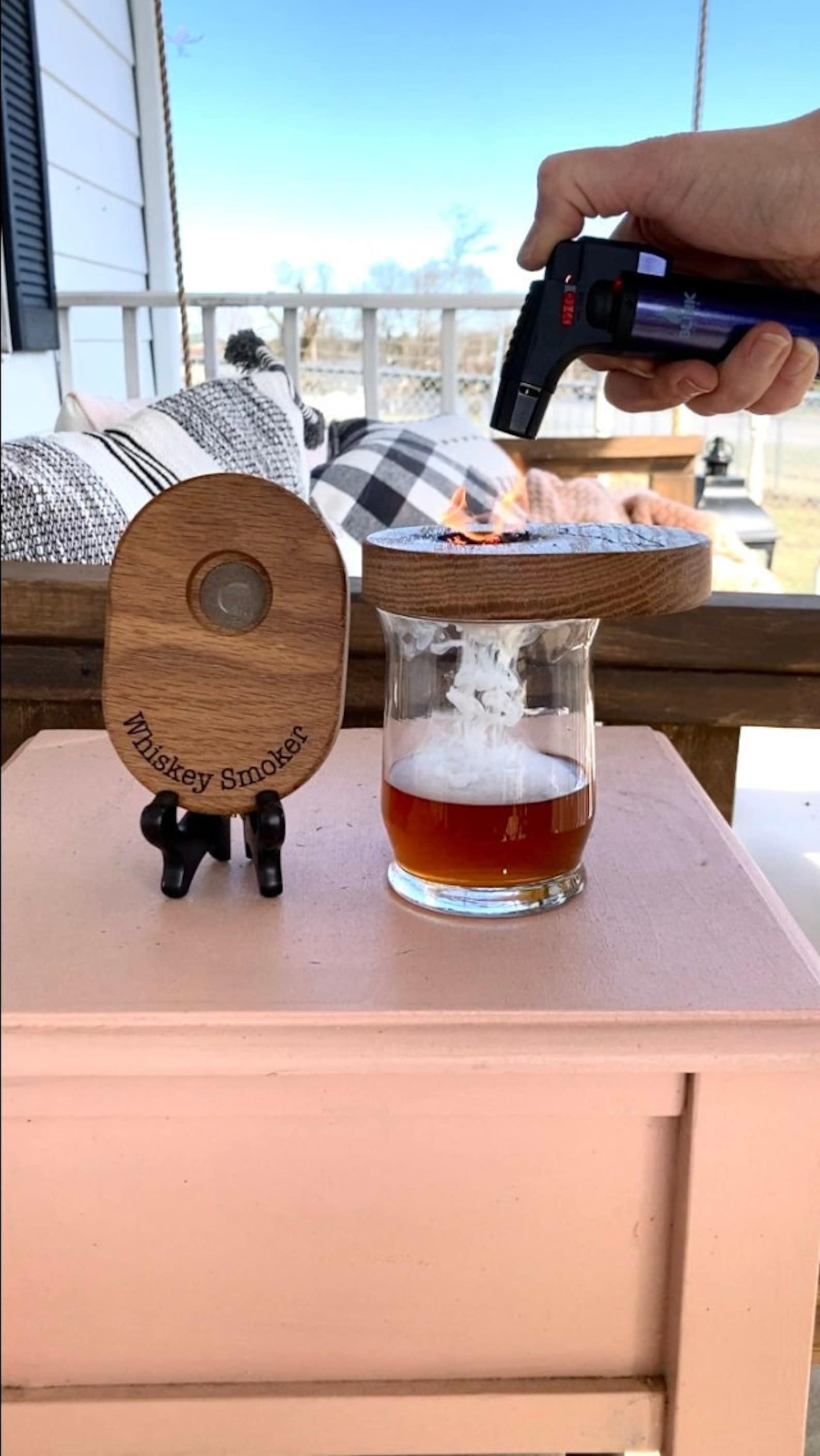 Cocktail Smoker Great for Whiskey or Bourbon, Handmade Drink Smoker for ...