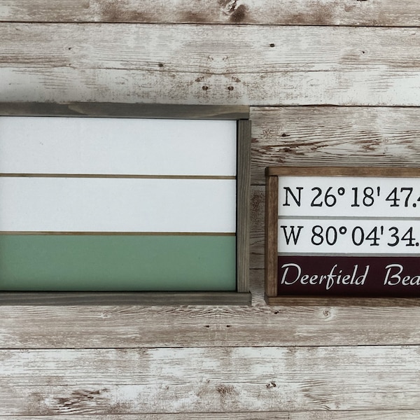 Coordinates Sign - Etsy