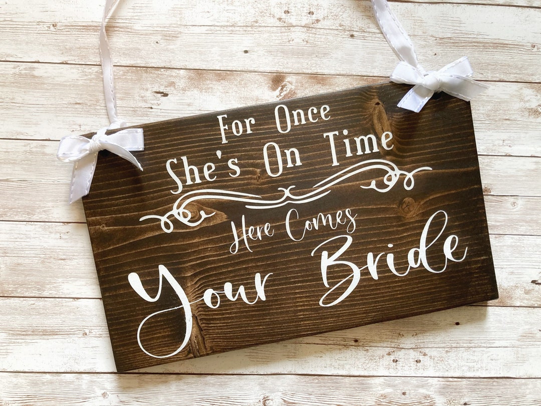 Wooden Ring Bearer Sign for the Aisle, Wedding Ceremony Mr and Mrs Sign ...