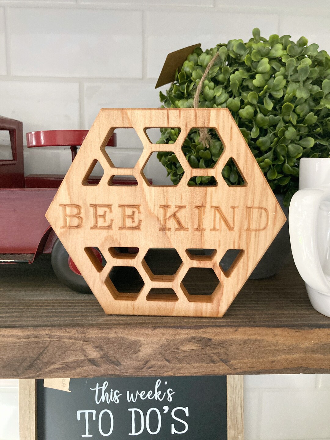 Large Honeycomb Trivets for Hot Dishes, Hexagon Wall Art for Mother's ...