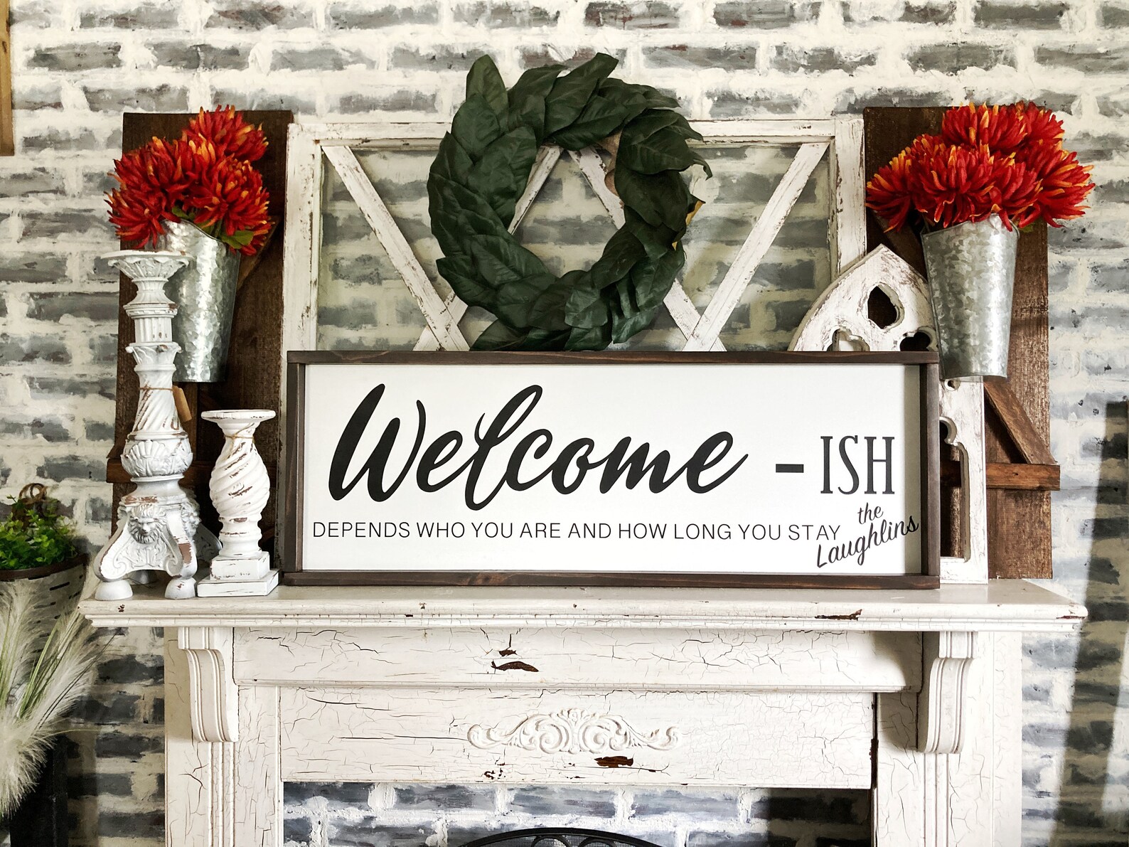 Custom Welcome-ish Sign With Family Name, Personalized Entryway Decor ...