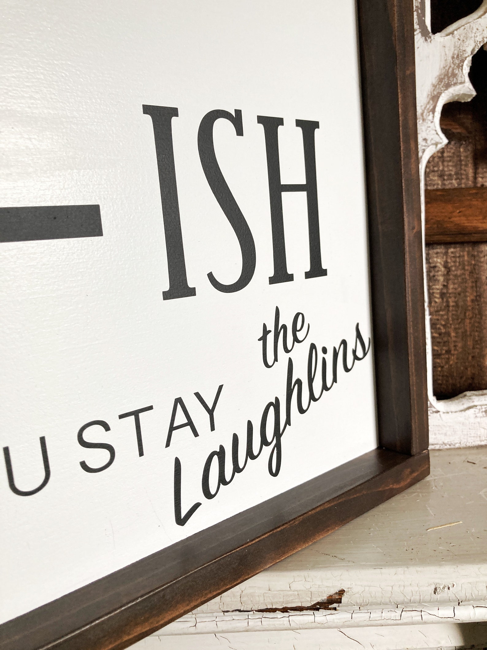 Custom Welcome-ish Sign With Family Name, Personalized Entryway Decor ...