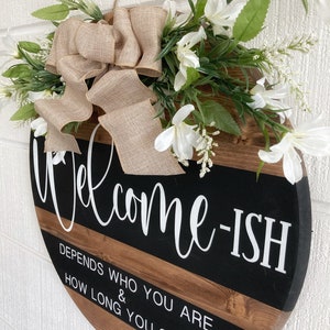 Funny Door Sign Unique Housewarming Gift Fun Welcome Sign | Etsy