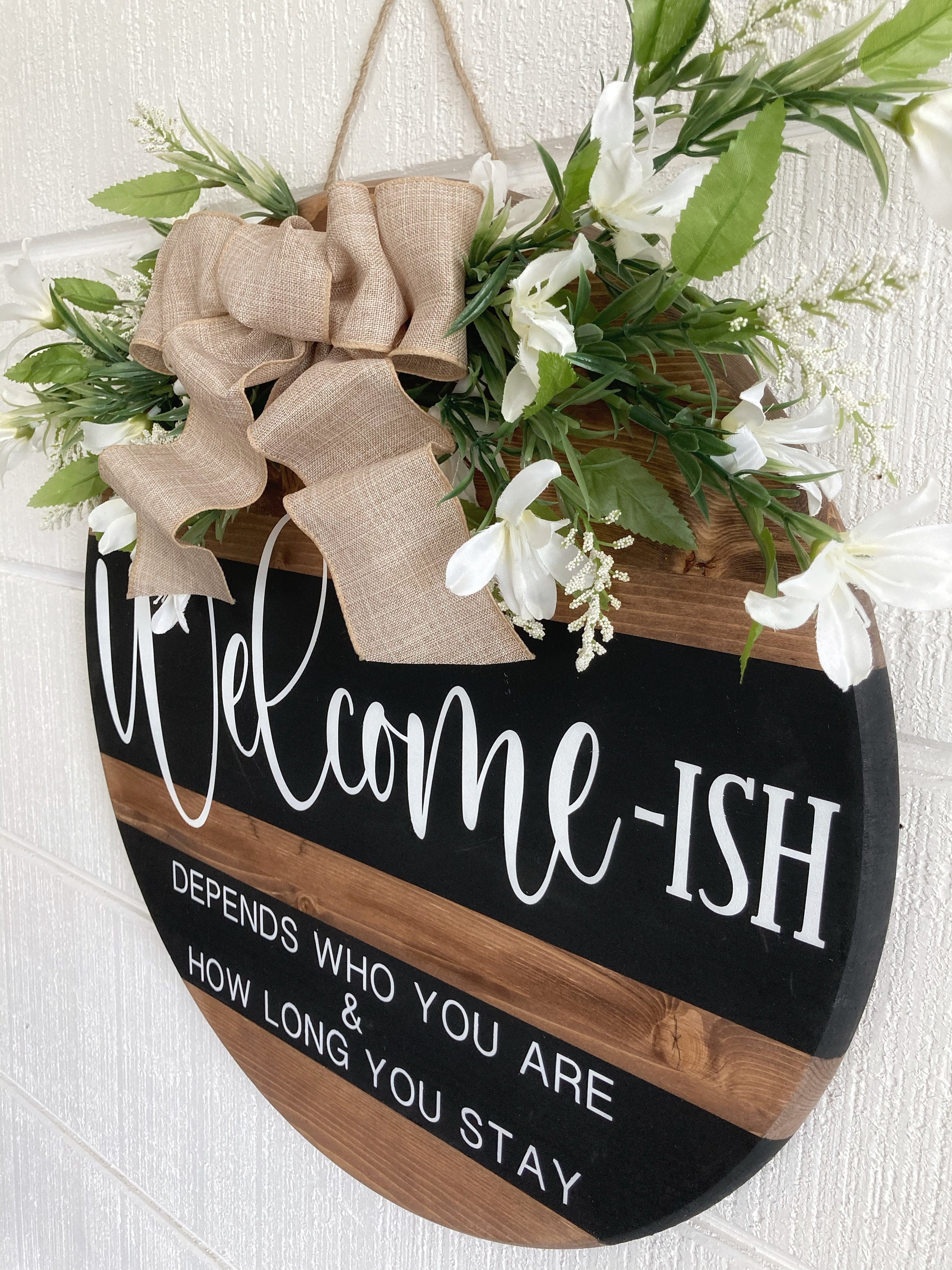 Funny Door Sign Unique Housewarming Gift Fun Welcome Sign | Etsy