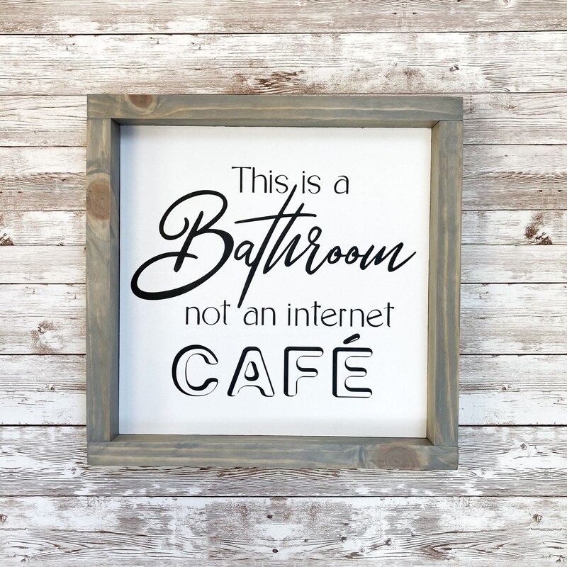 Small Bathroom Signs - Etsy