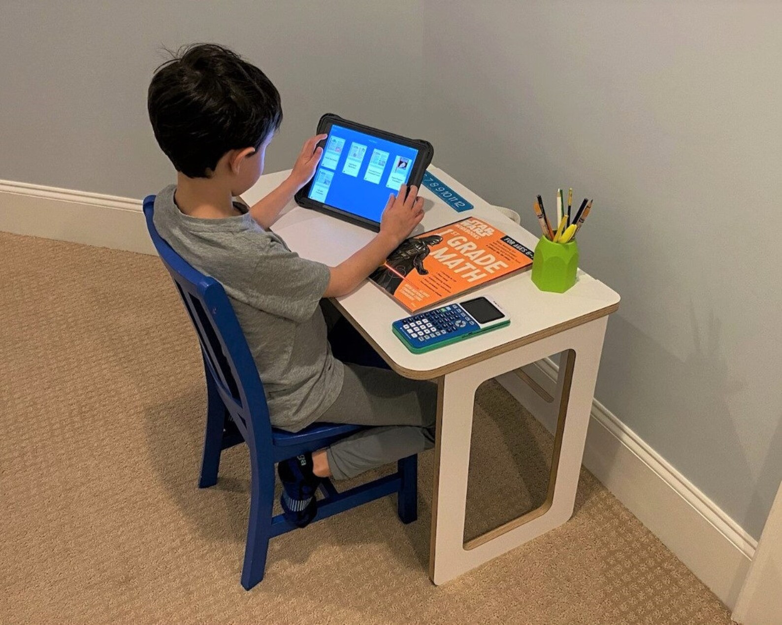 Collapsible Child's Folding School Desk - Etsy