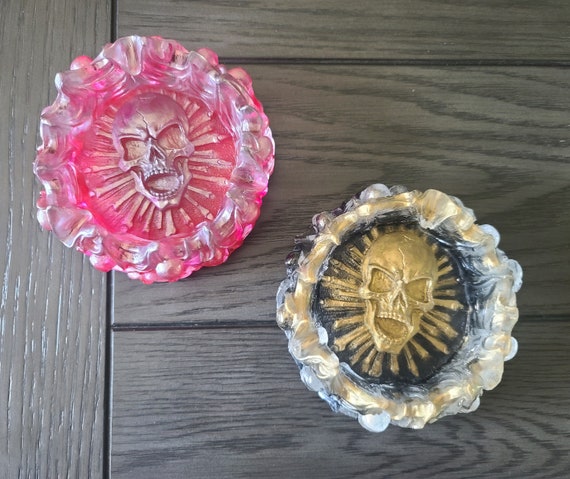 Custom Skull Resin Ash Tray Custom Skull Resin Storage Tray | Etsy