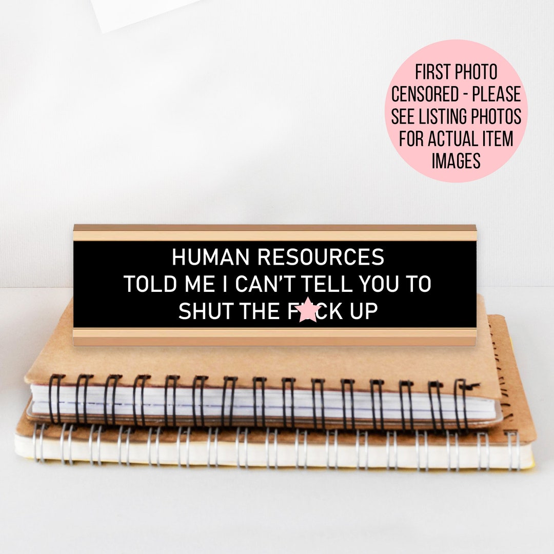 Funny Desk Name Plate, Desk Name Plate, Funny Office Decor, Gift for ...