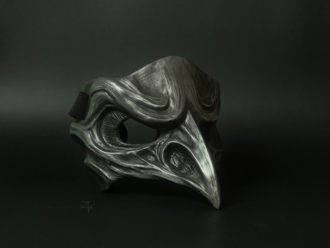 Fantasy Bird Skull Mask, Corvus / Raven / Crow, Half Mask - Etsy