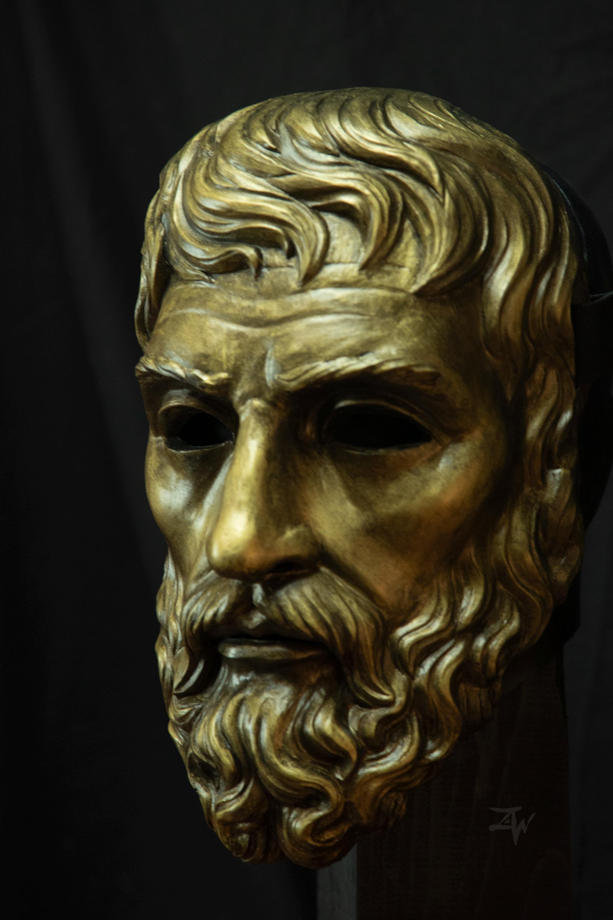 Fantasy Ancient Greek Philosopher Mask, Old Man Mask - Etsy