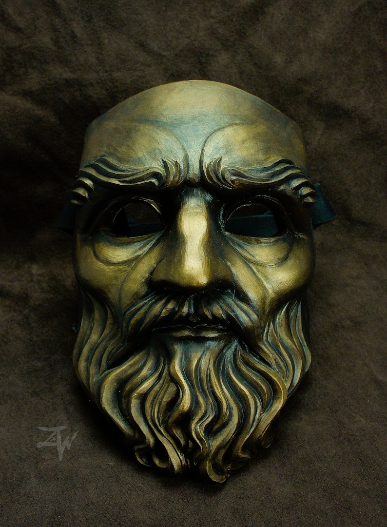 Fantasy Alchemist Mask, Old Man Mask - Etsy