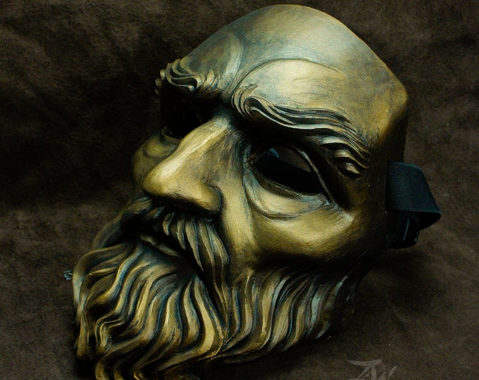 Fantasy Alchemist Mask, Old Man Mask - Etsy