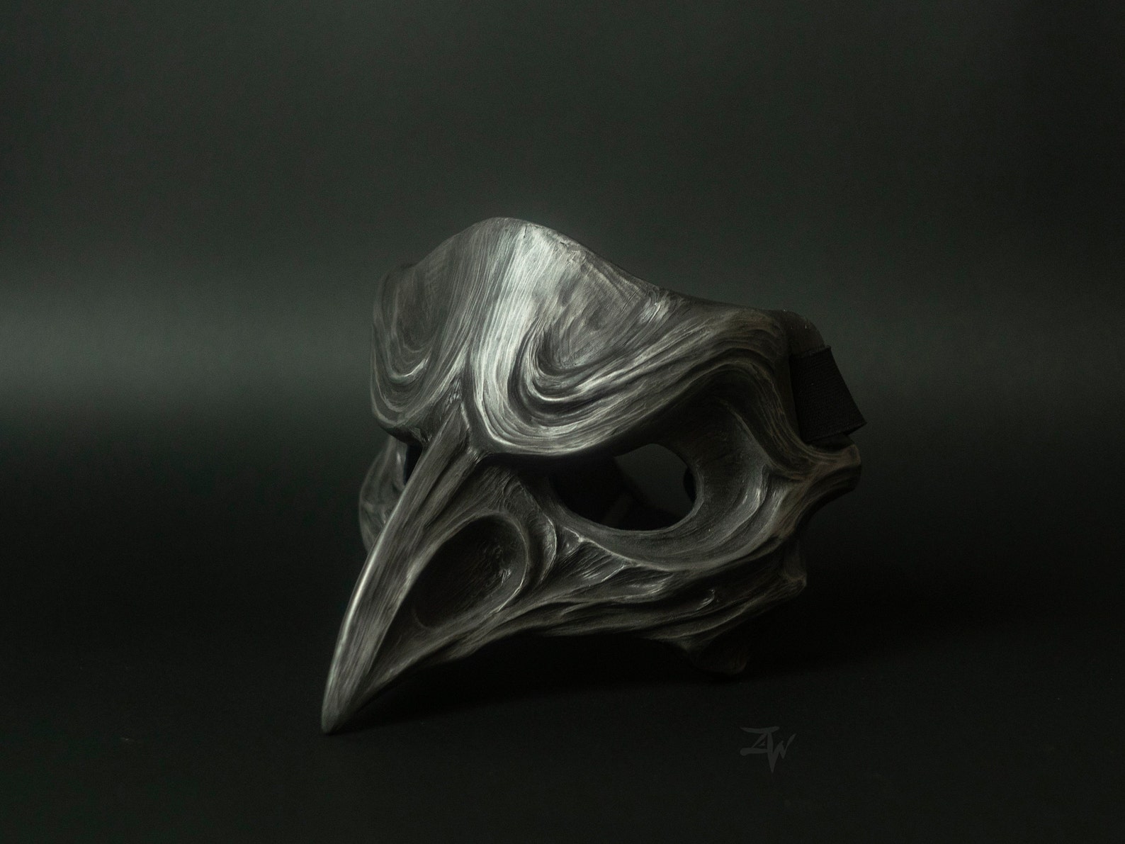 Fantasy Bird Skull Mask, Corvus / Raven / Crow, Half Mask - Etsy