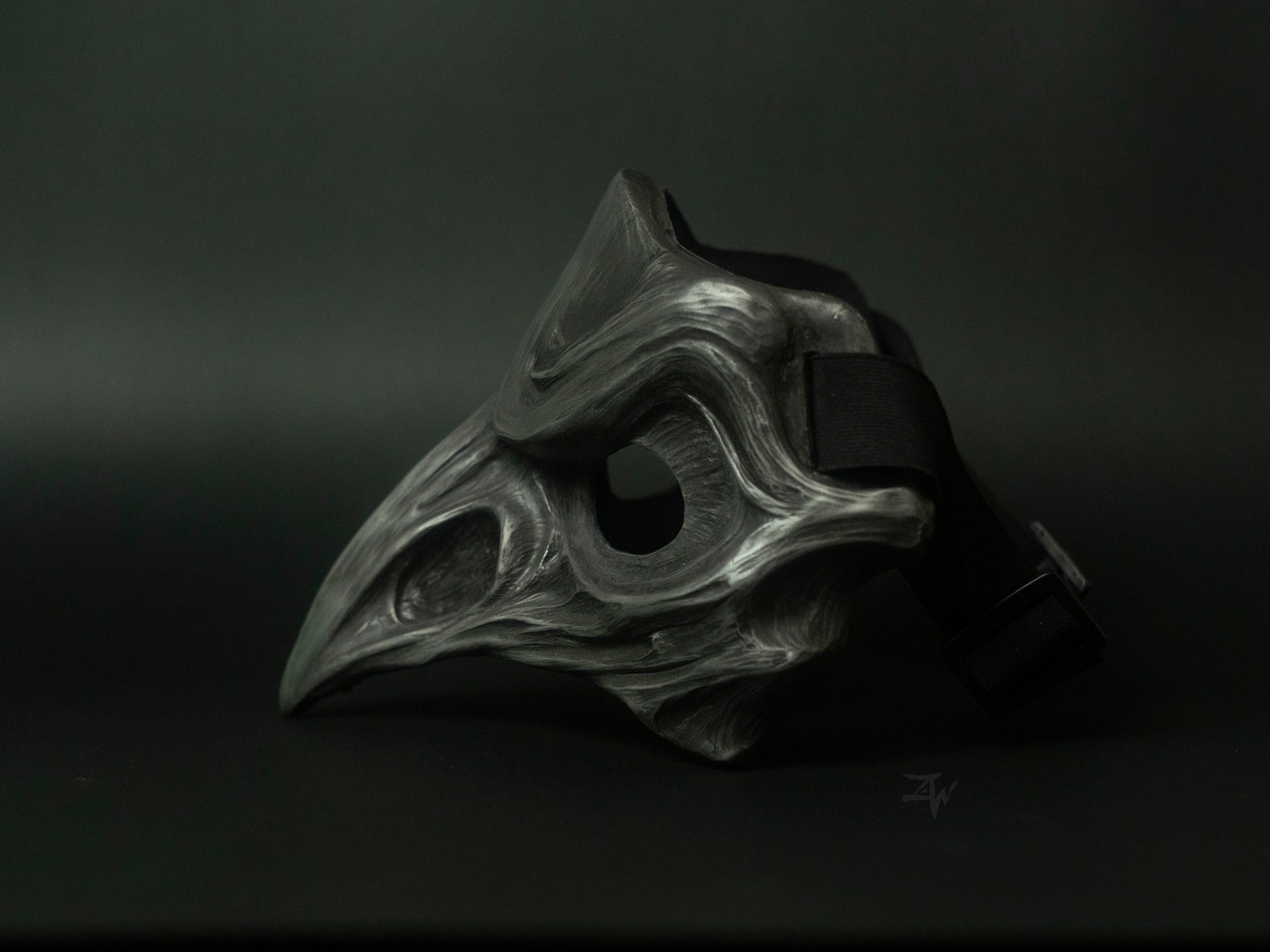 Fantasy Bird Skull Mask, Corvus / Raven / Crow, Half Mask - Etsy