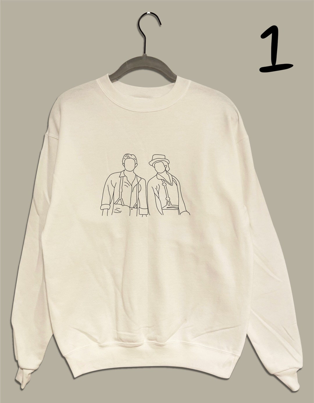 The Vampire Diaries Custom Line Art Sweatshirt Salvatore Brothers 1864 ...