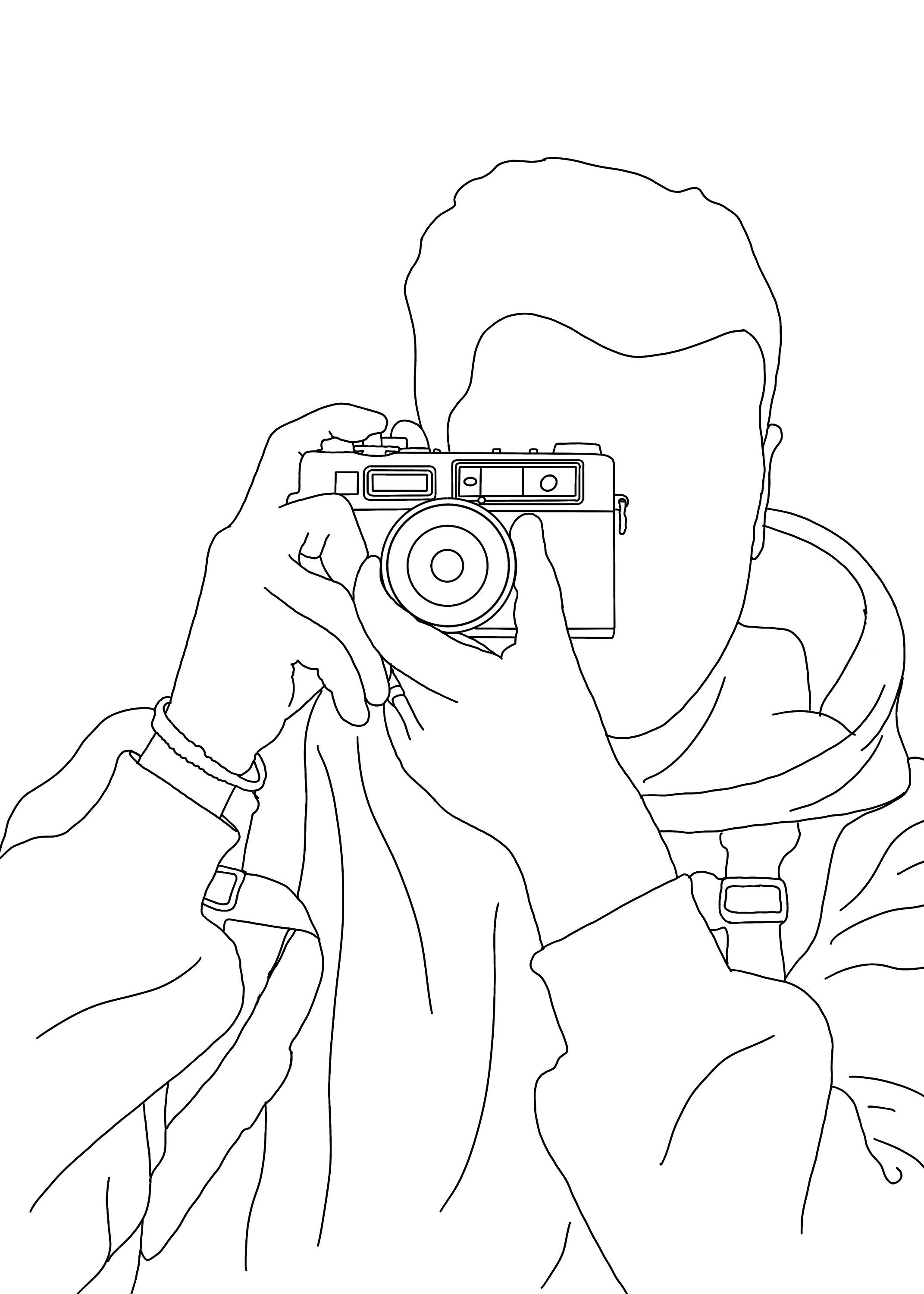 Custom Digital Outline Photo Illustration - Etsy