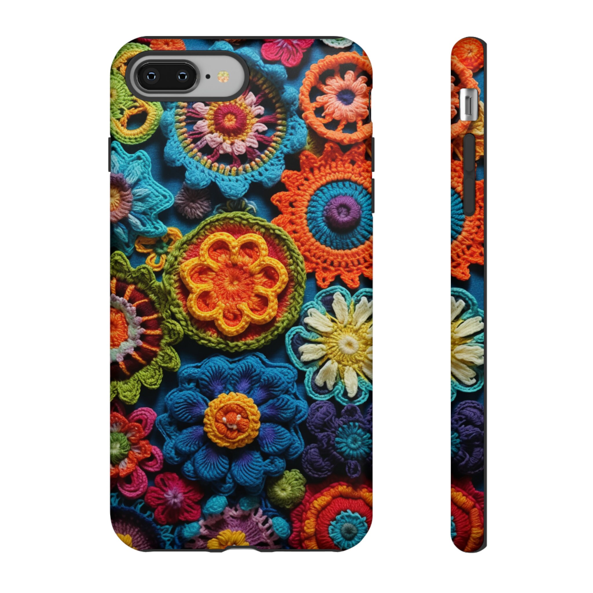 Vintage Floral Crochet Blanket Knit Look Phone Case Warm - Etsy