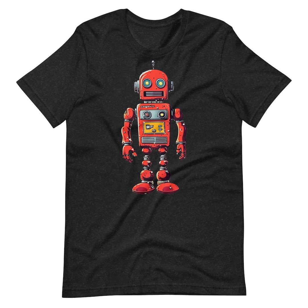 Robot Shirt, Mens Tee Robot Boys T-shirt, Vintage Robot Shirt, Robot ...