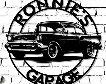 Personalized Hot Rod Garage Sign - Etsy
