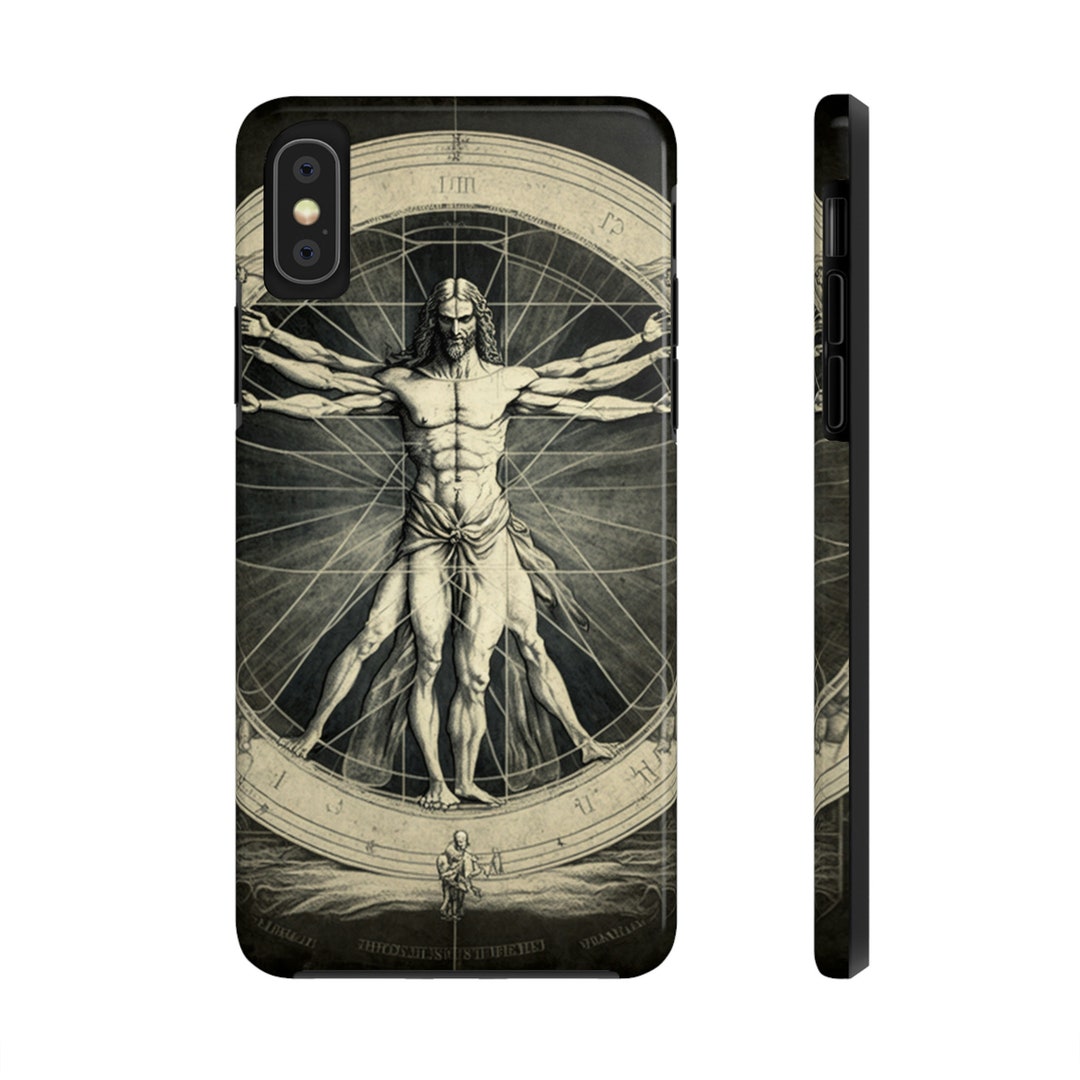 Vitruvian Man, Leonardo Da Vinci Phone Cover iPhone 14 13 12 11 Pro Max ...