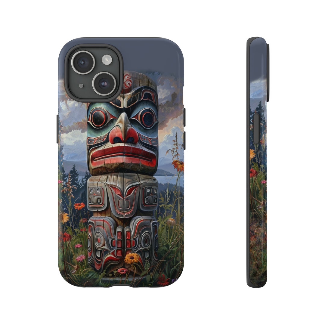 Native American Northwest Tribal Totem Phone Case for iPhone 15, 14 ...