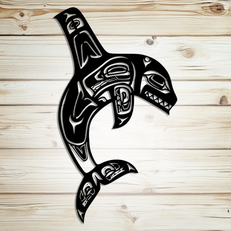 Orca Totem Wall Art - Etsy