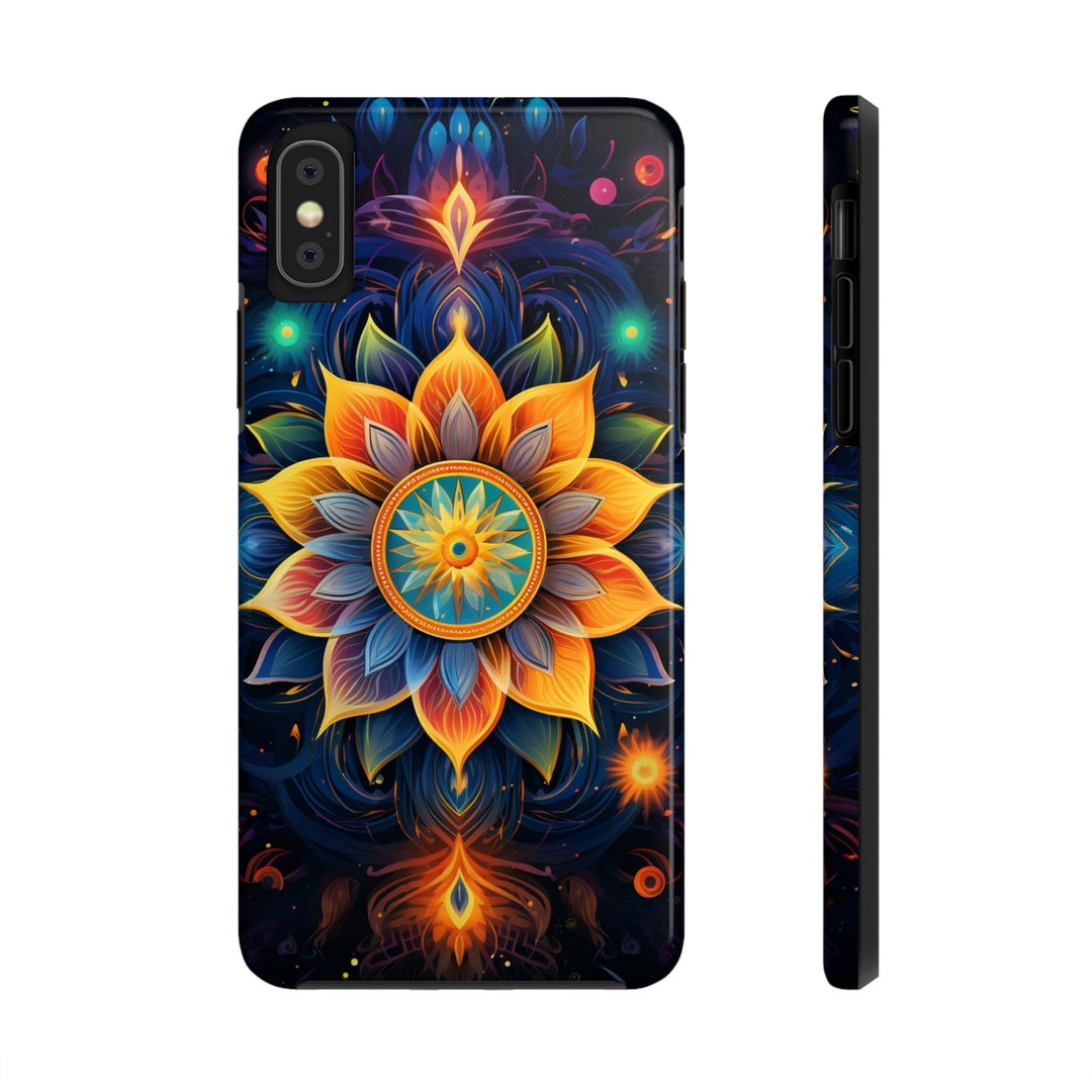 Esoteric Trippy Psychedelic Mandala iPhone Case | Vibrant Art, Retro ...