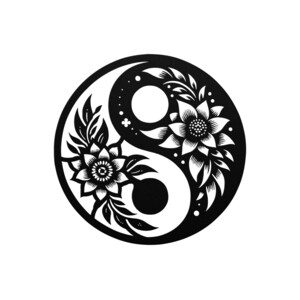 Yin Yang Metal Wall Art | Feng Shui Balance Symbol Decor | Zen ...